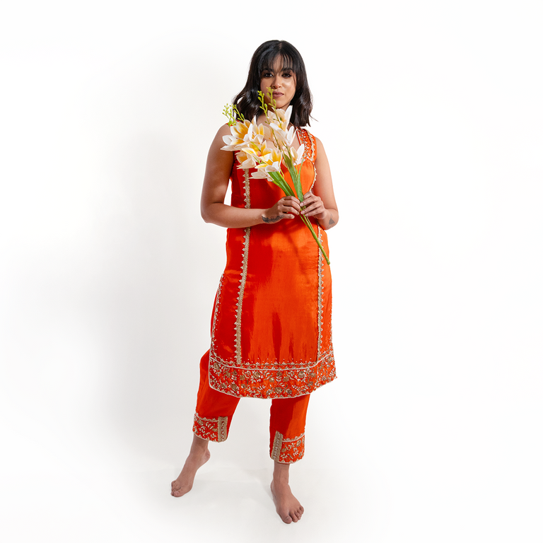 Saffron Storm Suit – Sharmeeli